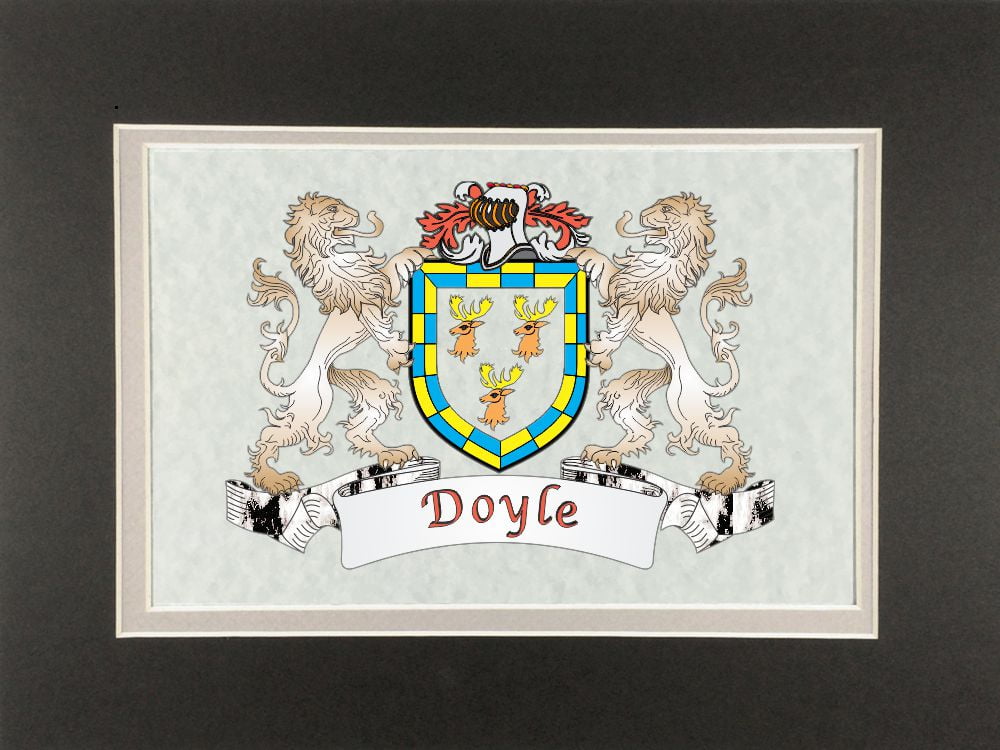 Doyle Irish Coat of Arms Print - Frameable 9" x 12" - Walmart.com