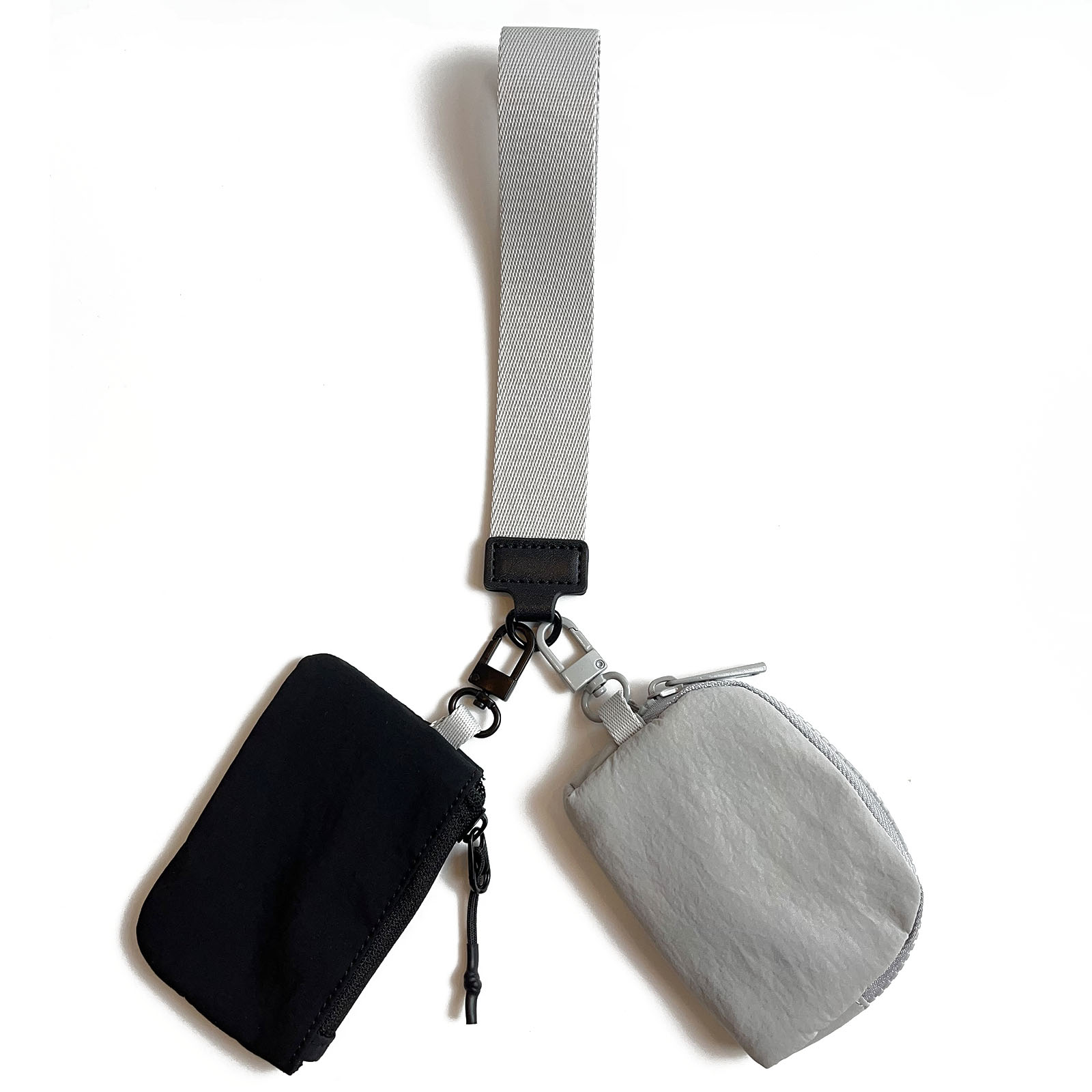 Doyogi Zip Around Dual Pouch Wristlet Portable Wristlet Wallet ...