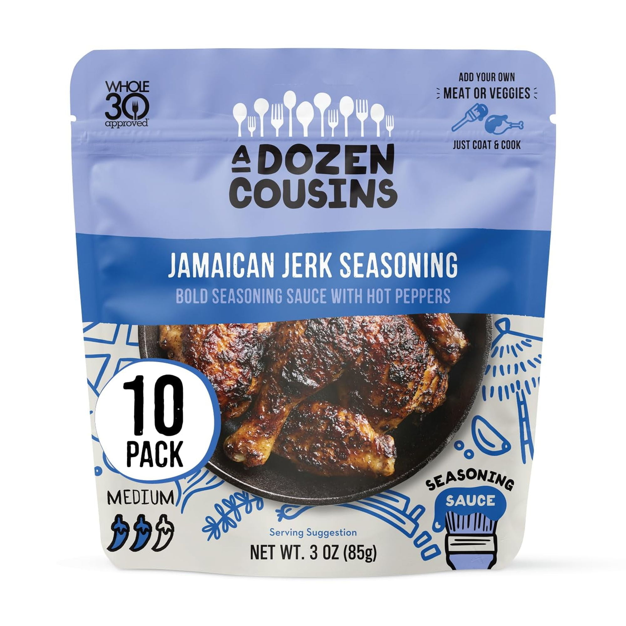 A Dozen Cousins Entrée Seasoning Sauce Marinade - Coat and Cook for ...