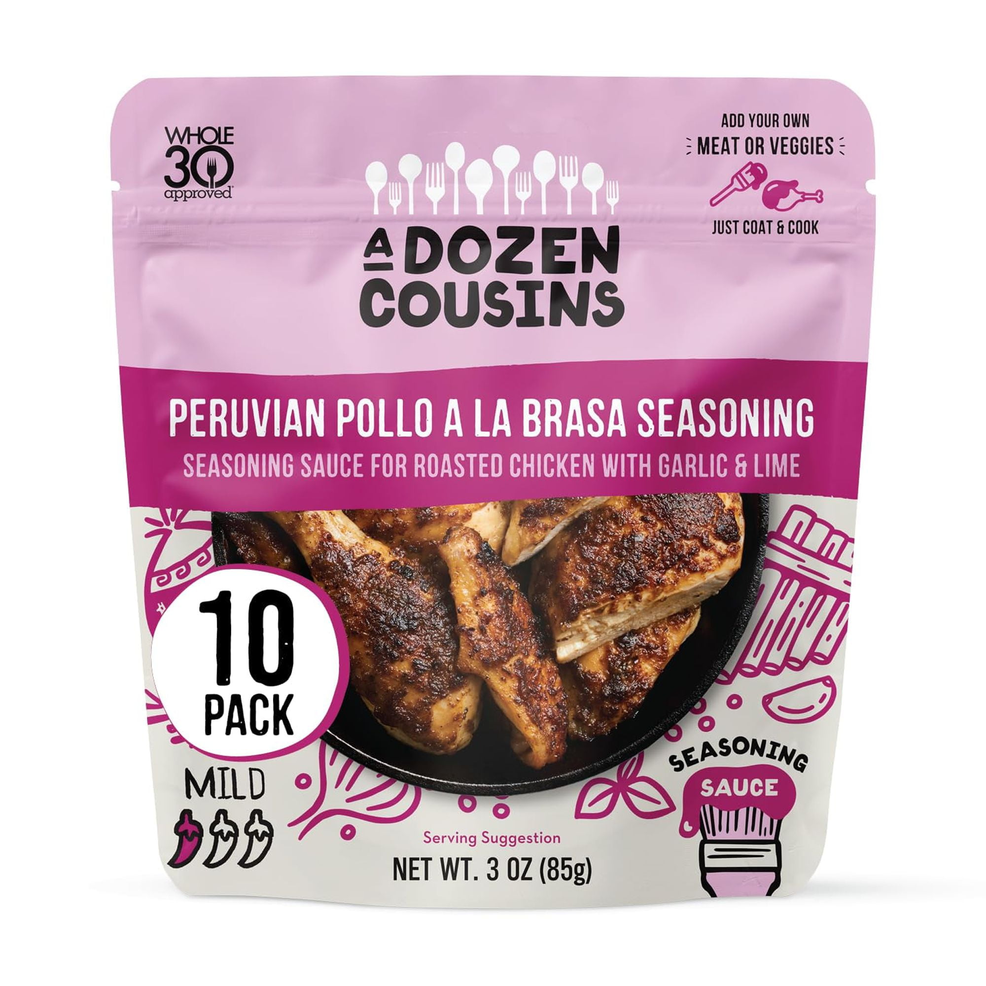 A Dozen Cousins Entrée TMA2 Seasoning Sauce Marinade - Coat Cook, for Chicken Seasoning, BBQ ...