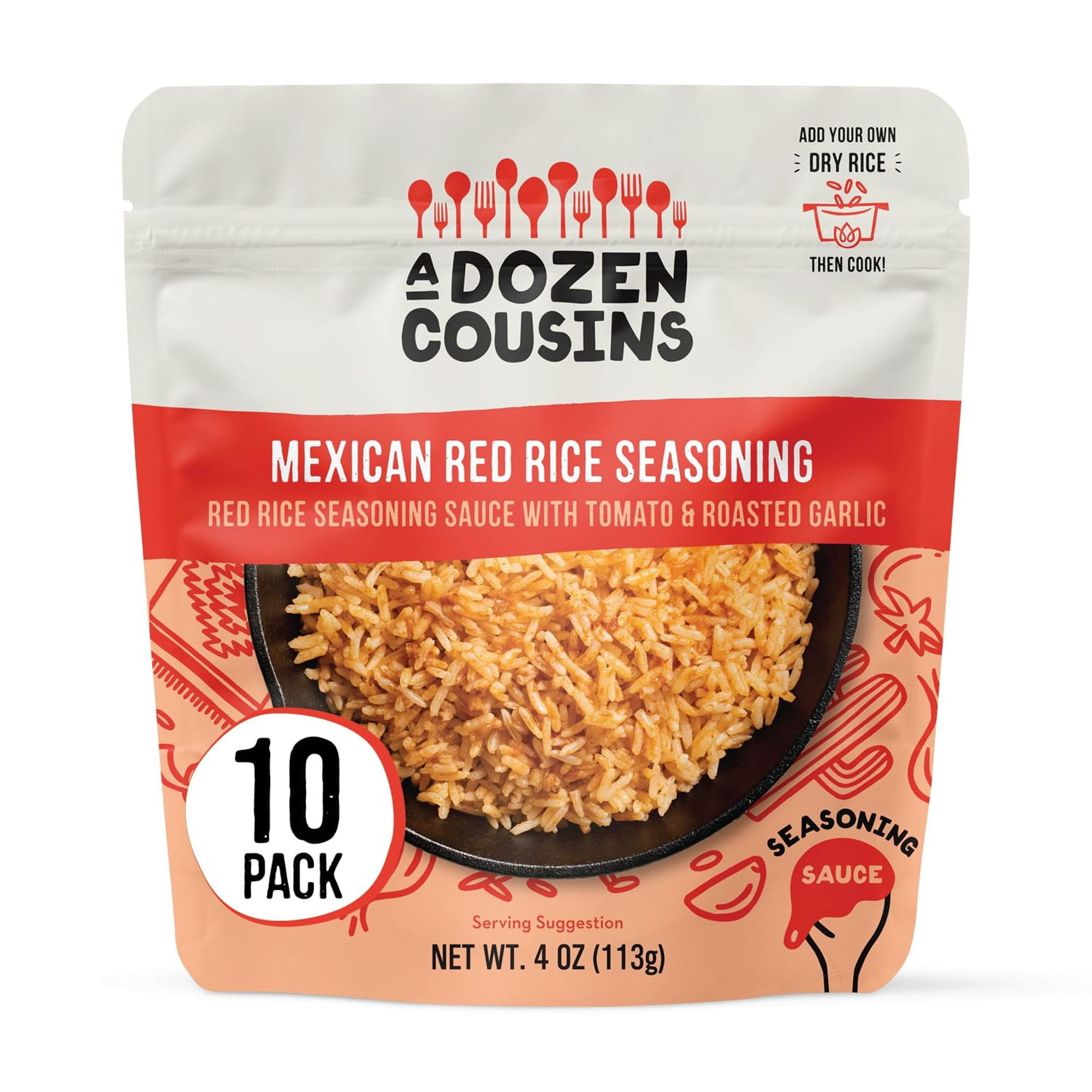 A Dozen Cousins SCH4 Rice Seasoning Sauce Packets - Season and Prepare ...
