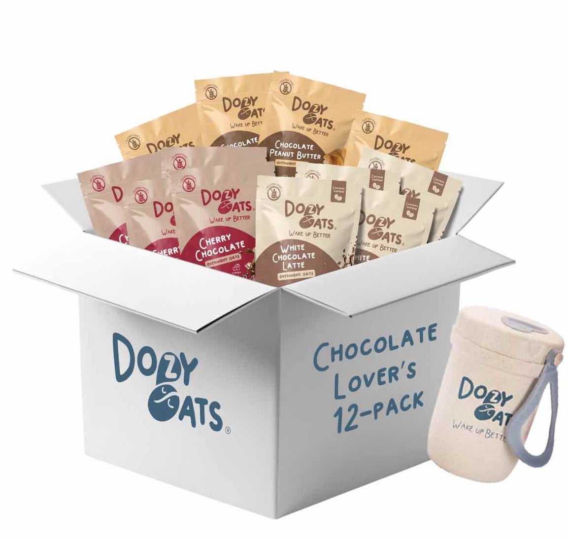Dozy Oats Chocol'oat Lover Overnight Oats 12-Pack - Walmart.com