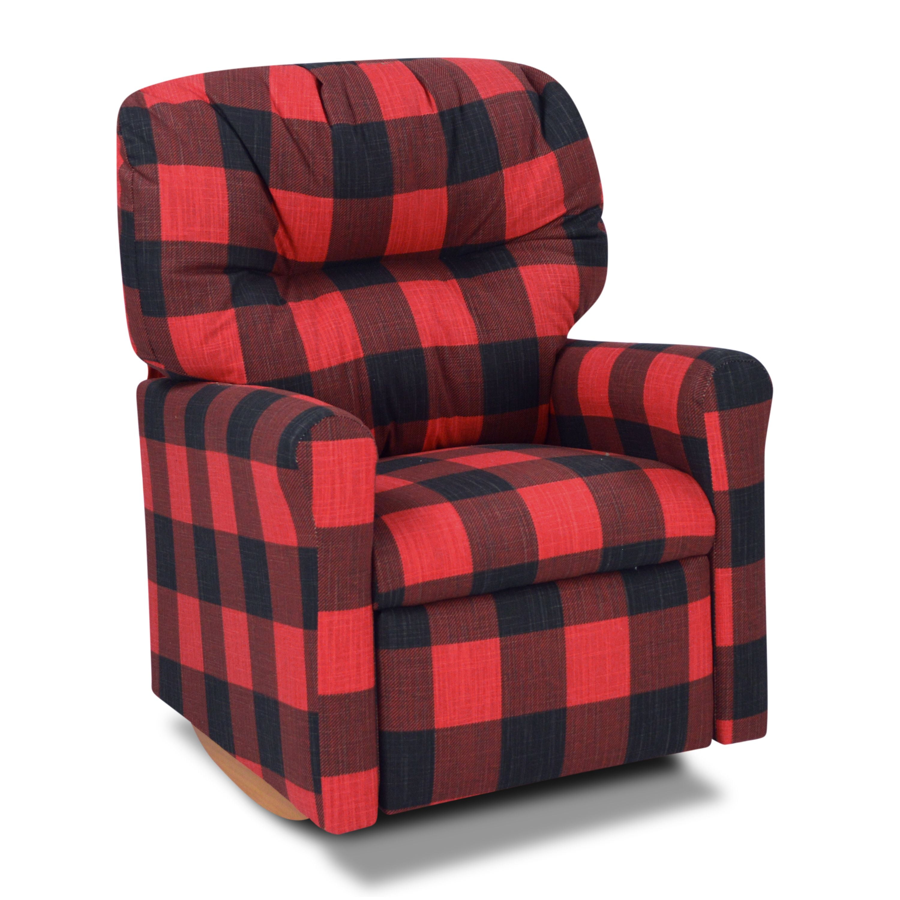 Dozydotes Contemporary Buffalo Check Rocker Recliner - Walmart.com