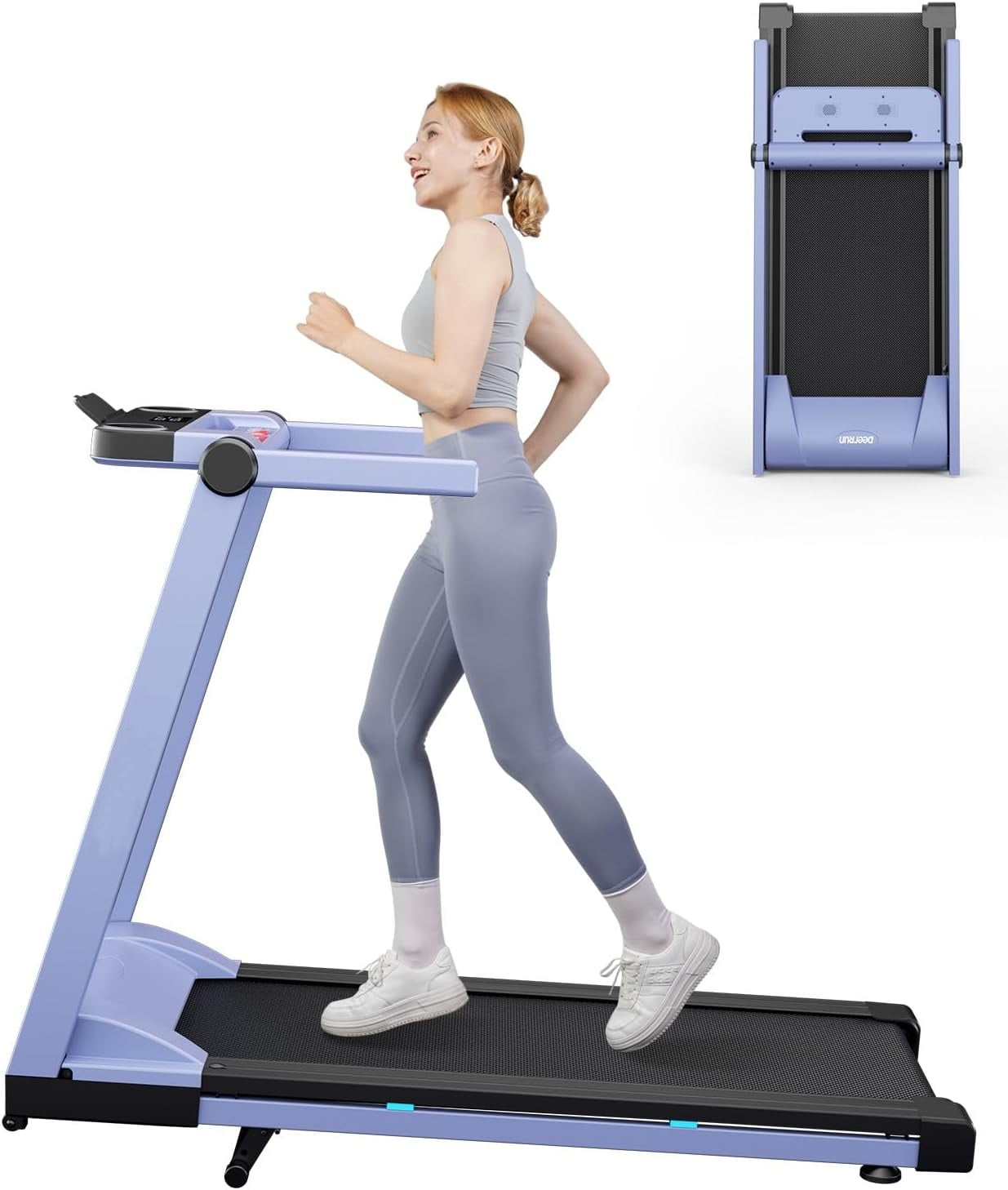 Dpforest Folding Treadmills for Home, 3.5 HP Treadmill with 350 LBS ...