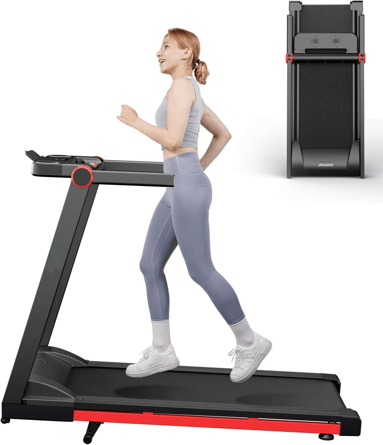 Dpforest Folding Treadmills for Home, 3.5 HP Treadmill with 350 LBS ...