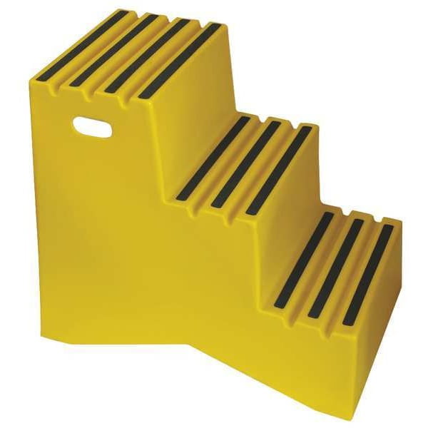 Dpi Step Stand,3 Steps,Polyethylene,Yellow ST327-14 - Walmart.com