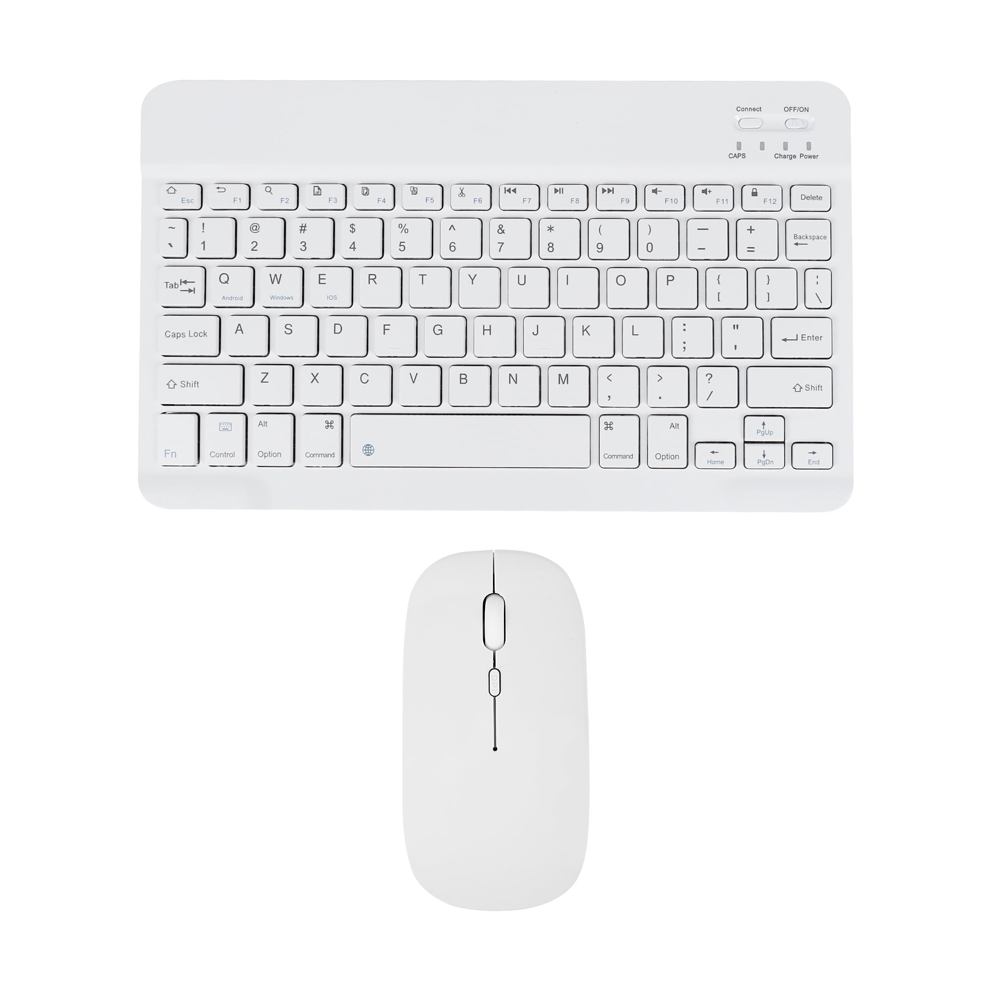 Dpisuuk 10 inch Wireless Bluetooth Keyboard Mouse Comb, Ultra-Slim ...