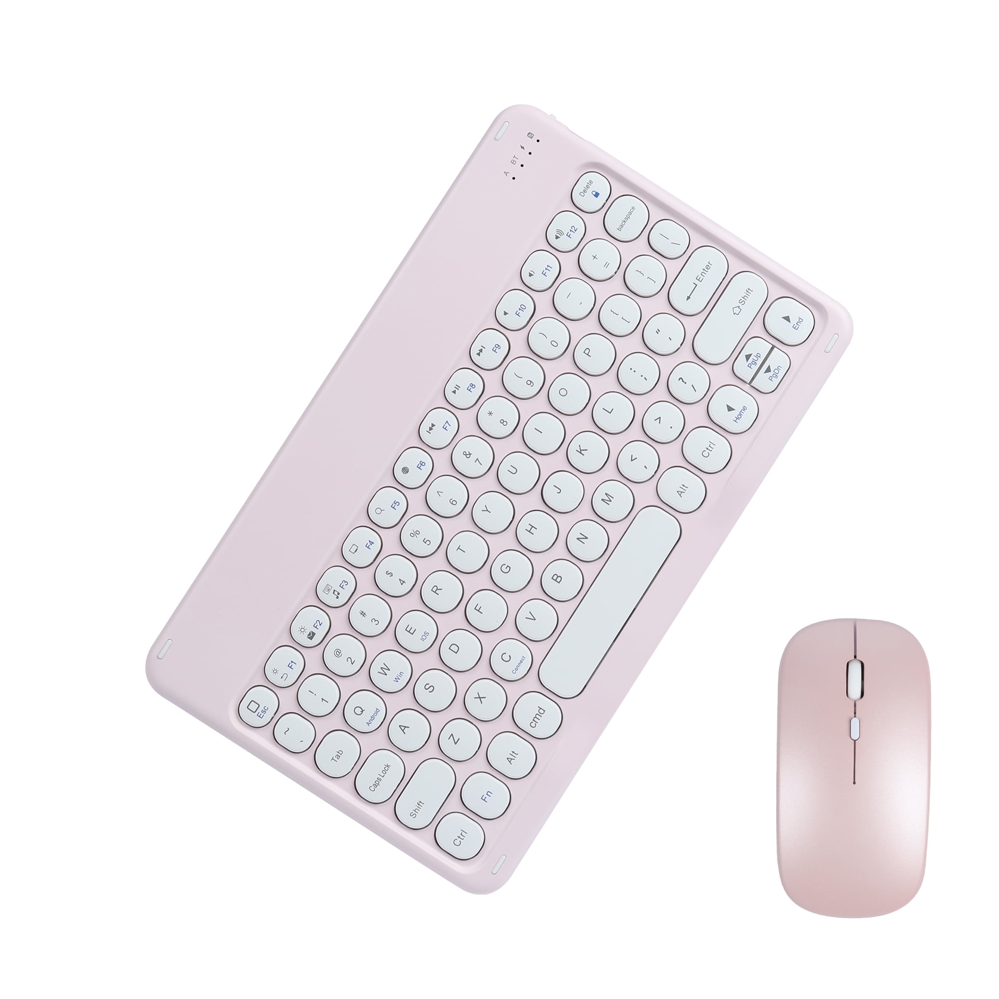 Dpisuuk Wireless Bluetooth Keyboard Mouse Comb, 10 Inch Ultra Slim ...