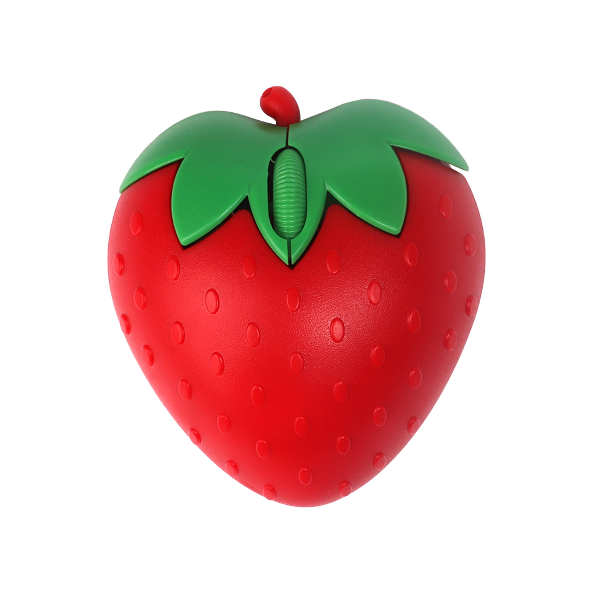 Dpisuuk Wireless Bluetooth Mouse Cute Fruit Strawberry Shape Mouse 2 ...