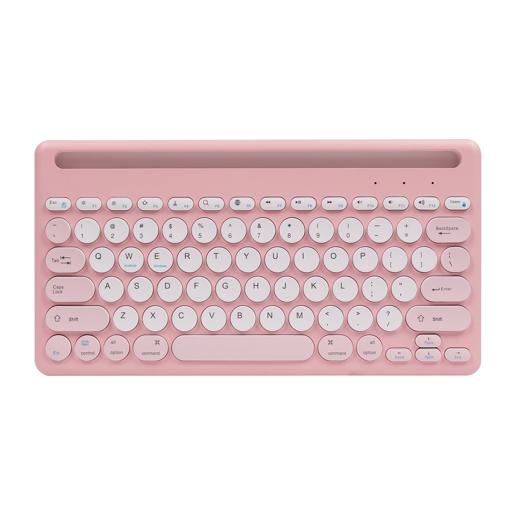 Dpisuuk Wireless Keyboard, 10 Inch Rechargeable Multi-device Wireless ...