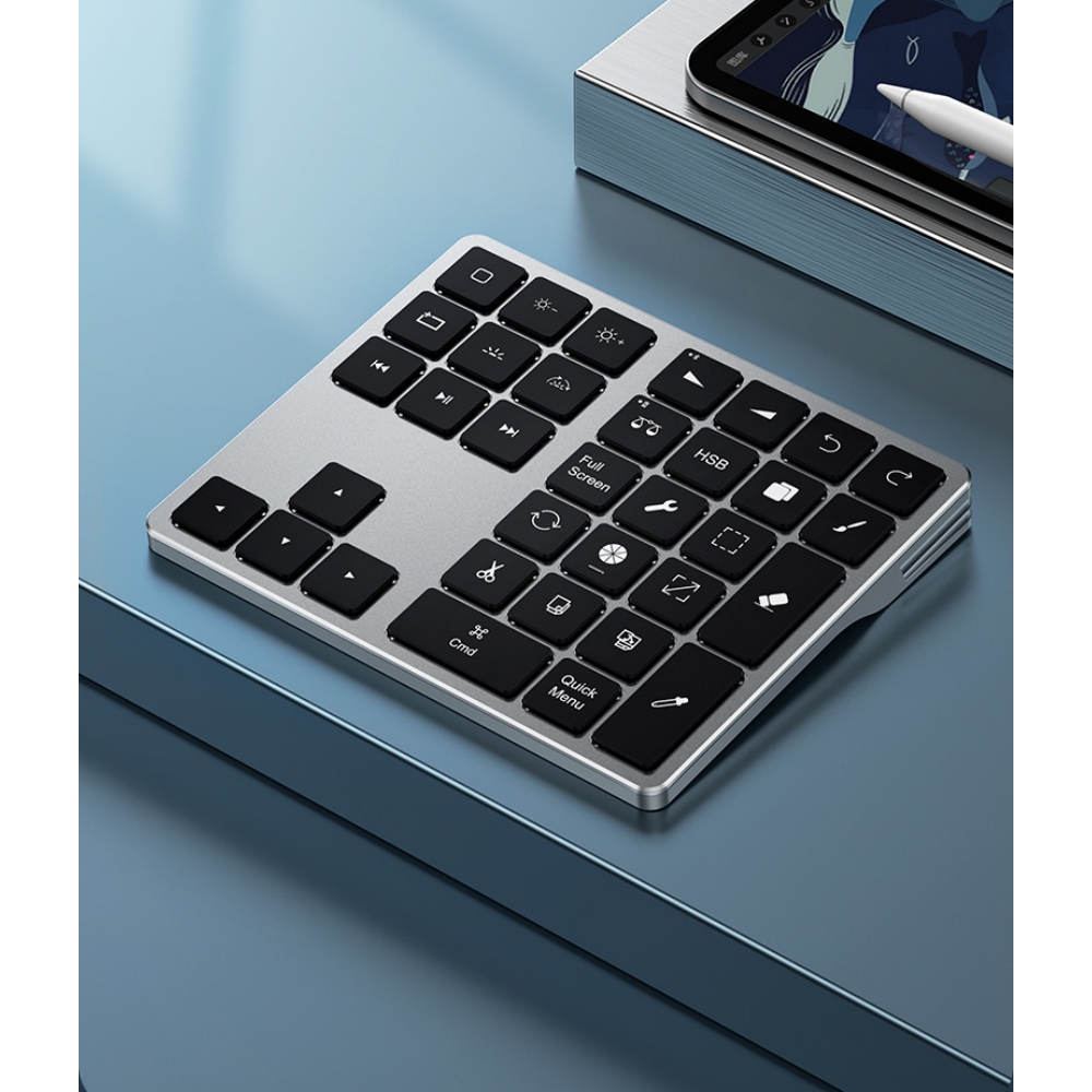 Dpisuuk Wireless Keyboard, Buetooth Keypad, Mute Bluetooth Drawing ...