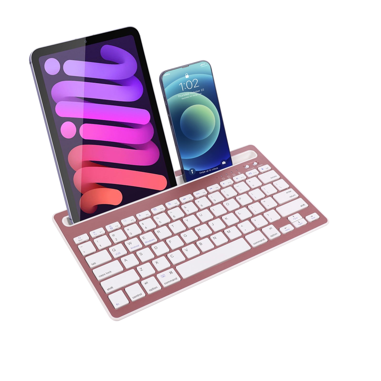Dpisuuk Wireless Keyboard, Multi-device Bluetooth Keyboard ...