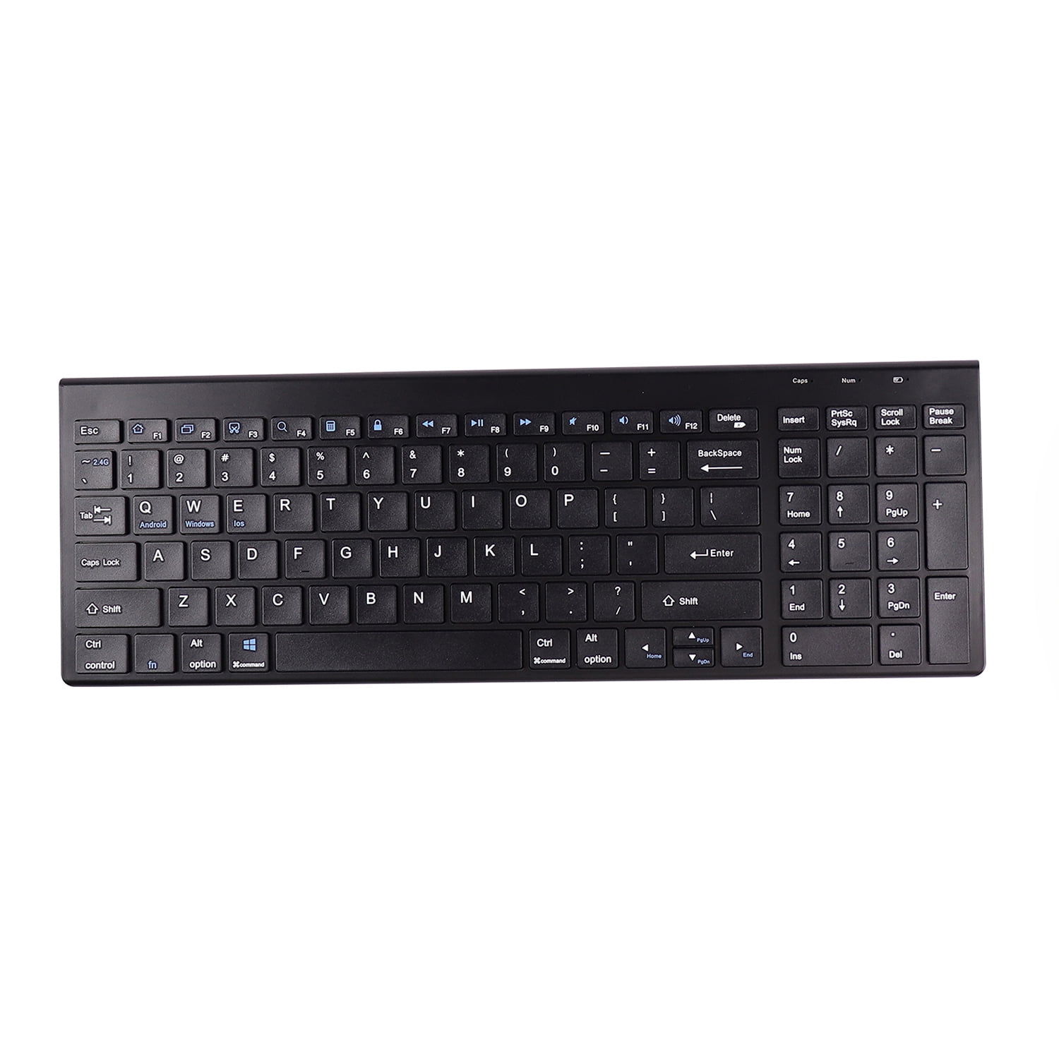 Dpisuuk Wireless Keyboard, Rechargeable Silent Full-Sized Computer ...