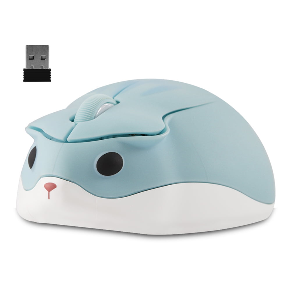 Dpisuuk Wireless Mouse, Cute Hamster Shape Computer Mouse, Silent Mouse ...