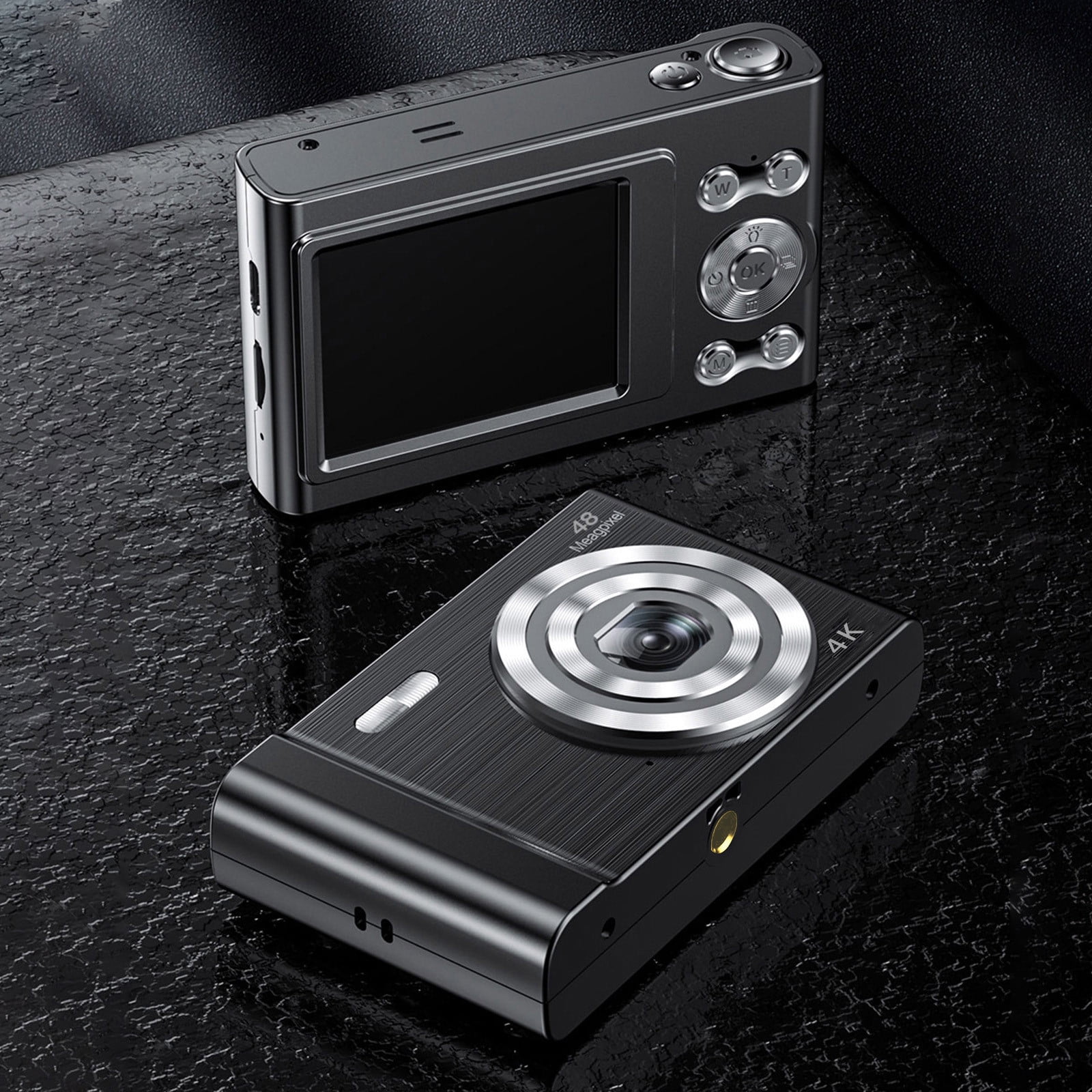 DPITYSERENSIO 48MP 4K Digital Camera, HD Camcorder, 16x Zoom, 32GB Card ...
