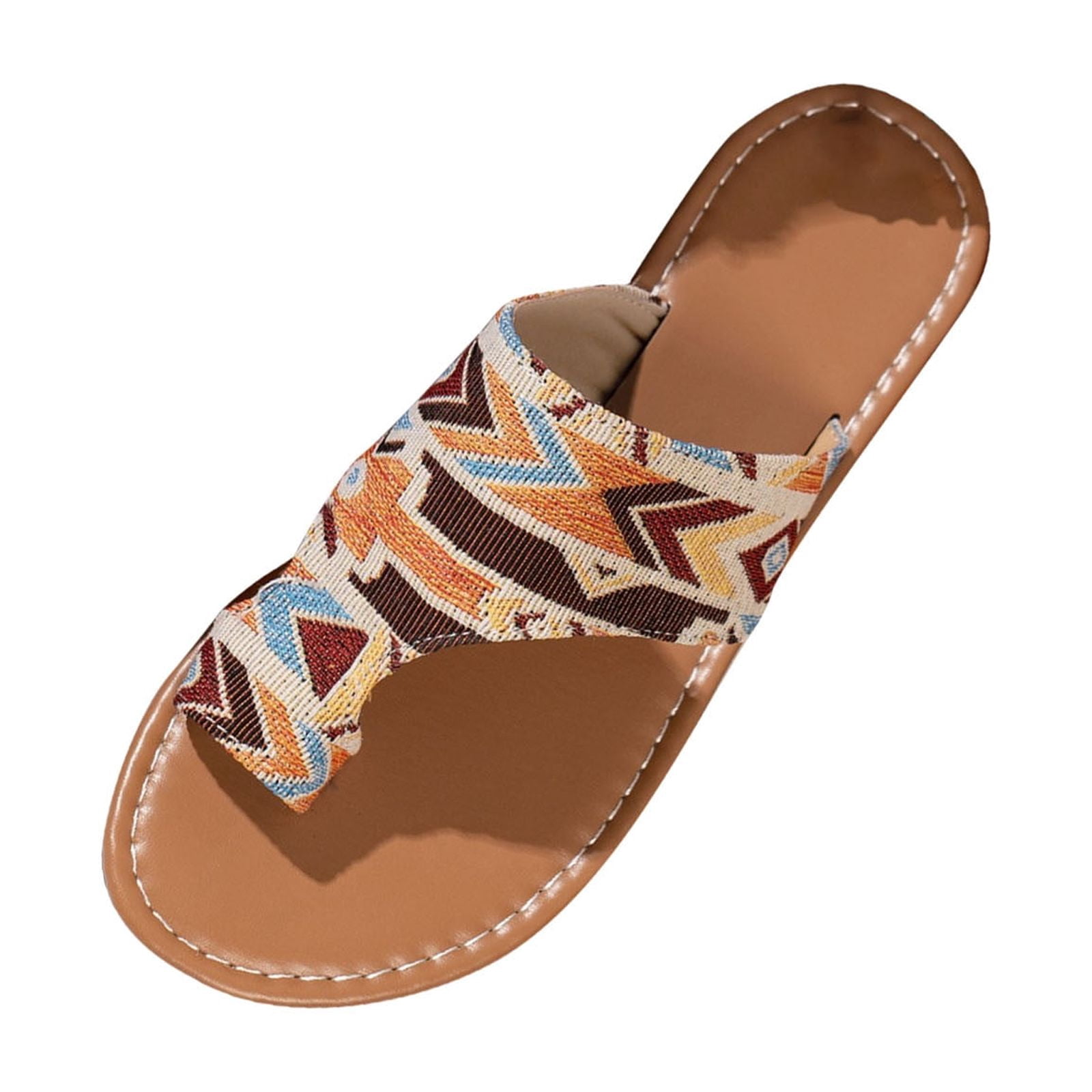 Dpityserensio Bohemian Ethnic Flip Flops - Women's Spring and Summer ...