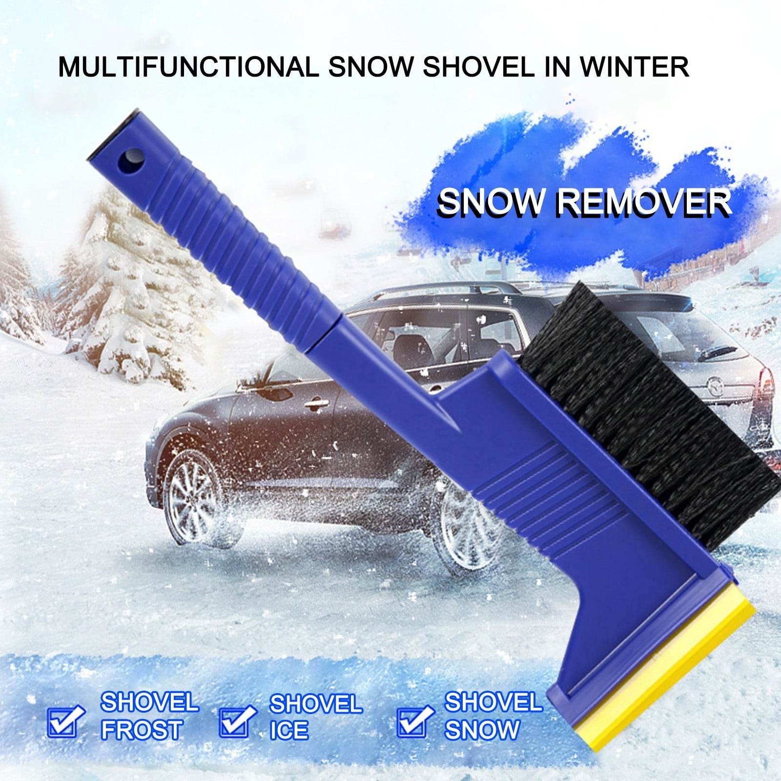 Dpityserensio Car Vehicle Snow Ice Scraper Snowbrush Shovel Removal ...