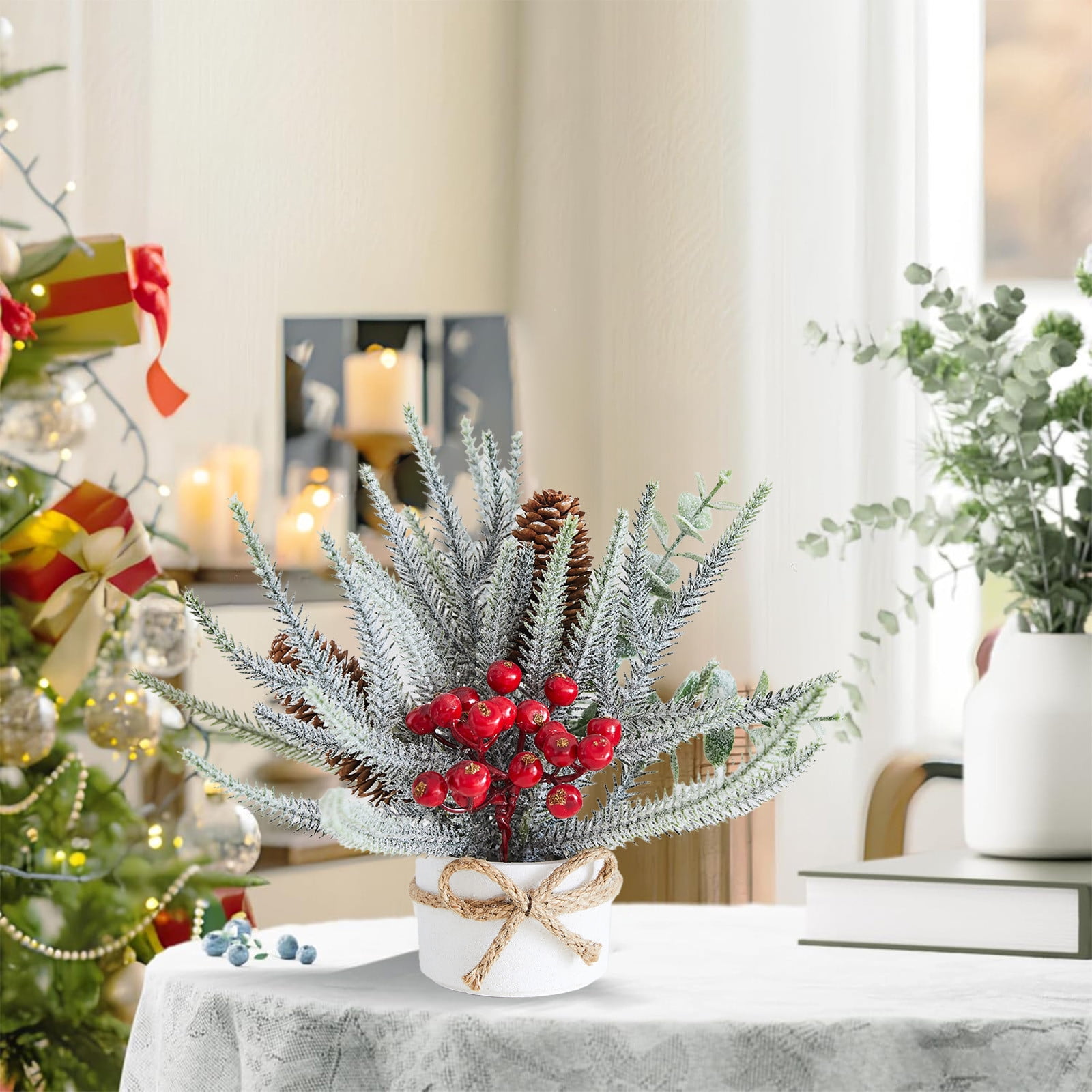 Dpityserensio Christmas Decorations Desktop Mini Christmas Tree ...