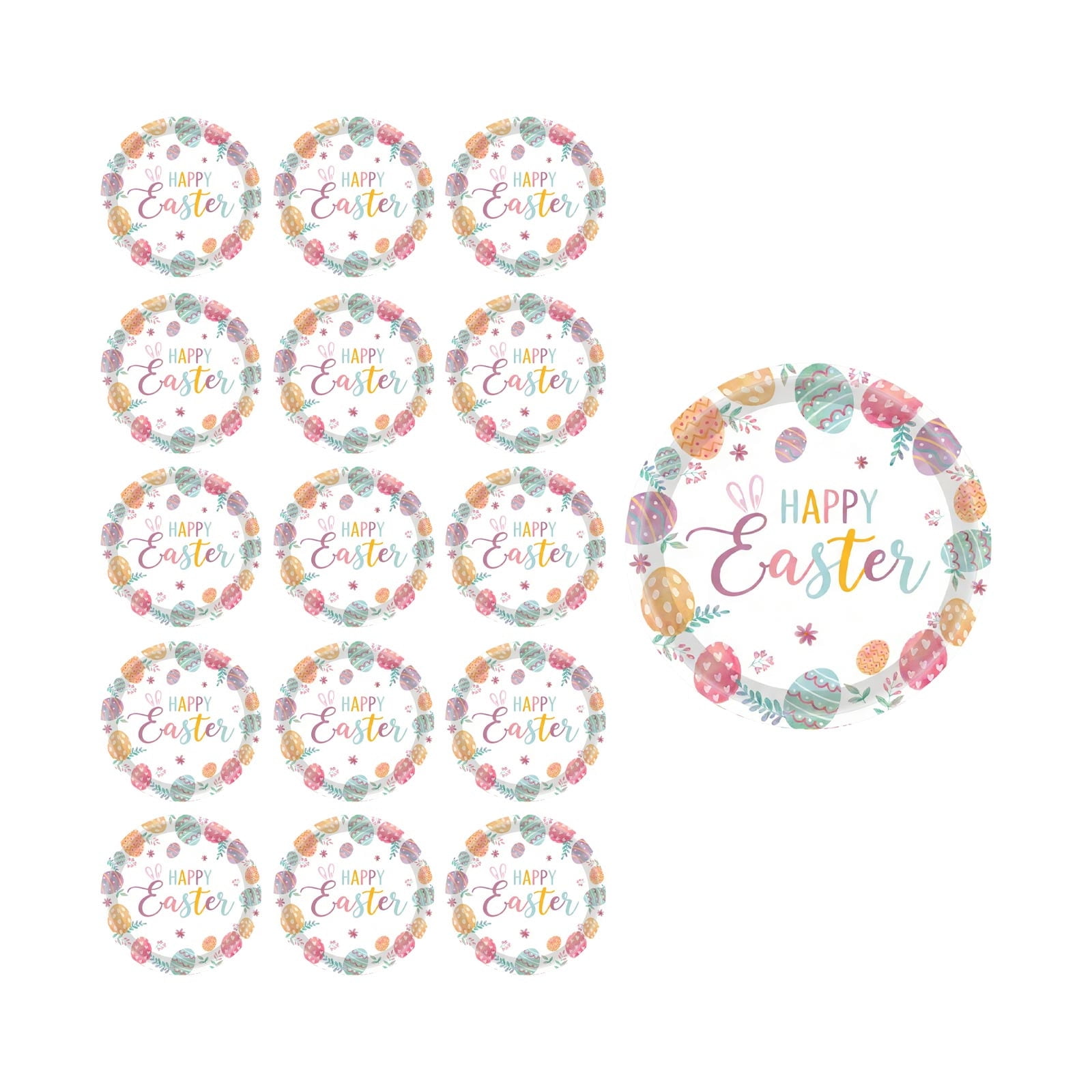 Dpityserensio Easter Egg Themed Disposable Party Tableware Set Paper ...