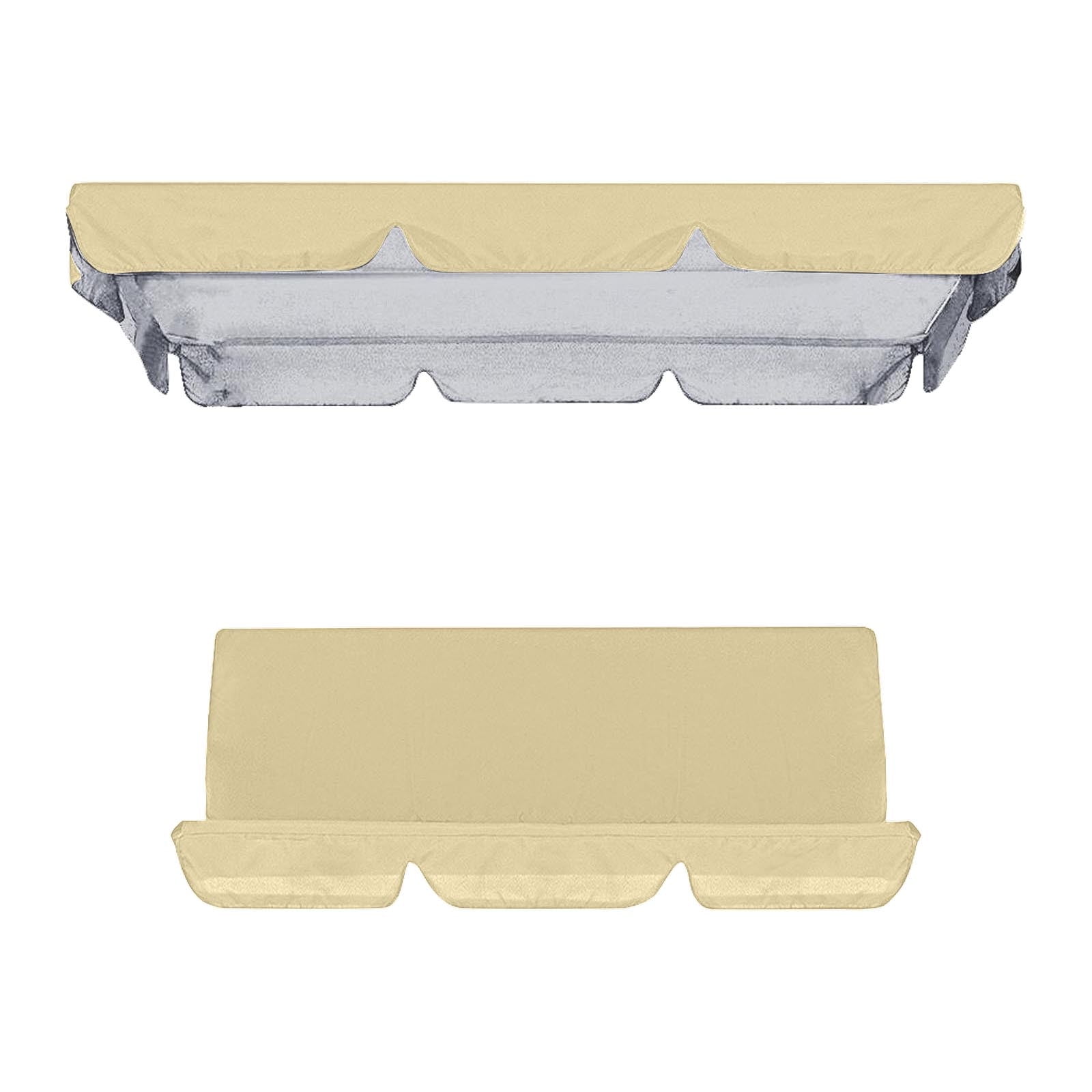 Dpityserensio Garden Patio Swing Top Cover with Swing Seat Cover 210D ...