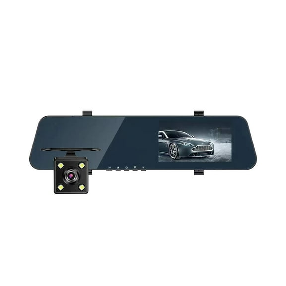 Rearview Mirror Dash Cam with 1080P Front and Rear Dual Lens, 4.5 ...