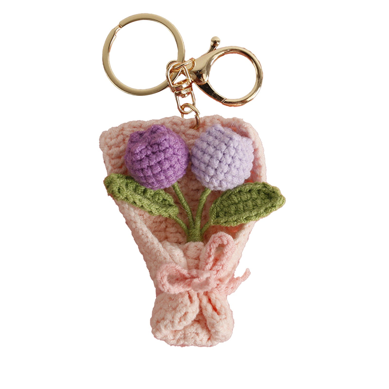 Dpityserensio Valentines Gift Sweet Hand Knitted Bouquet Pendant ...