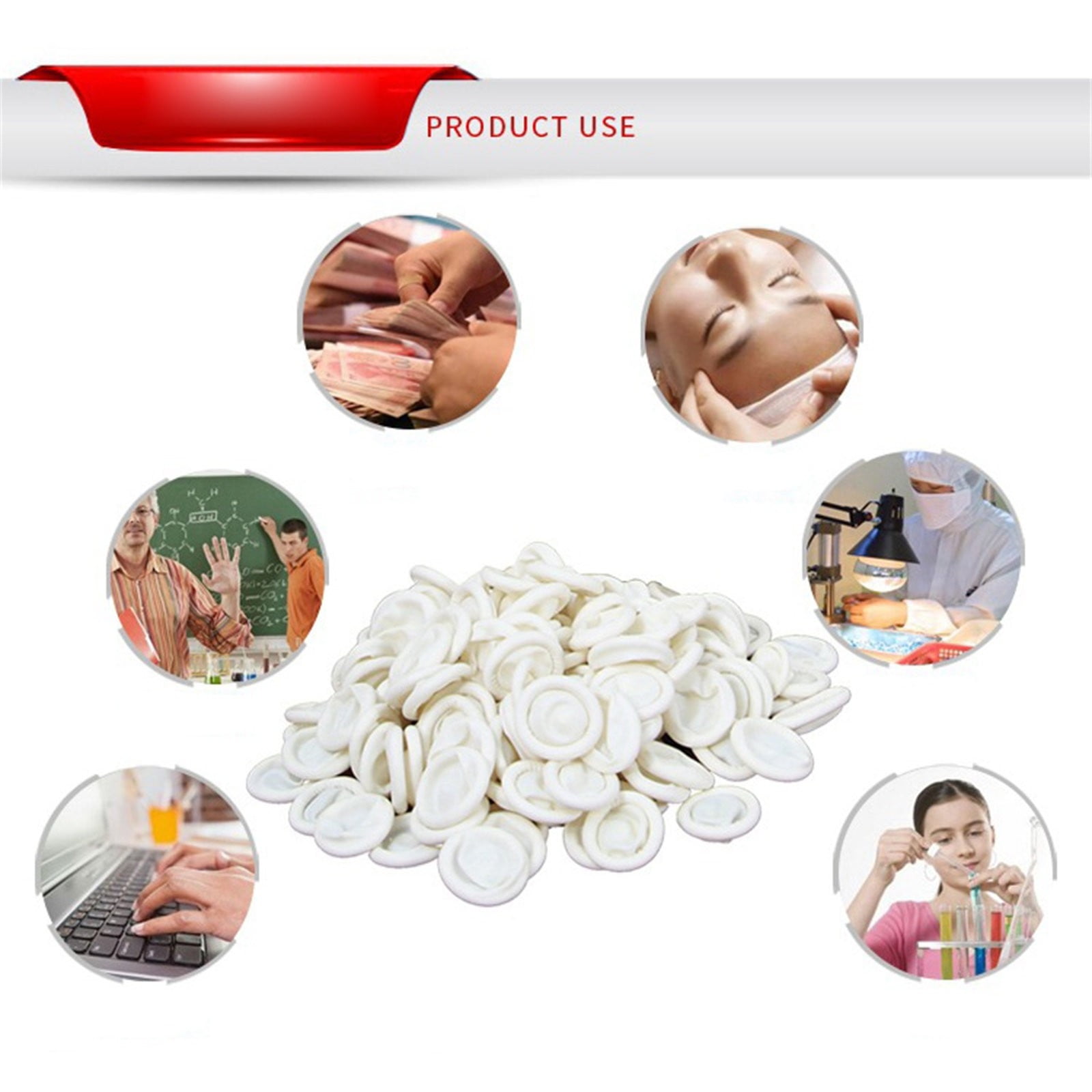 Dpkshia Finger Cuff 500pc Anti Static Disposable Latex Finger Cots ...