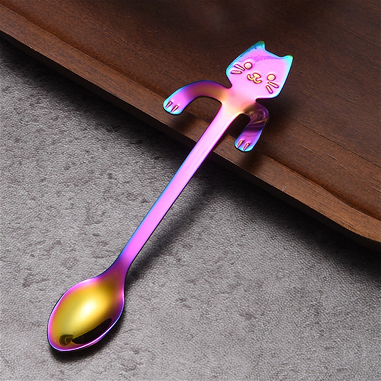 Dpkshia Kitchen Utensils Set,304 Stainless Steel Cat Spoon Creative ...