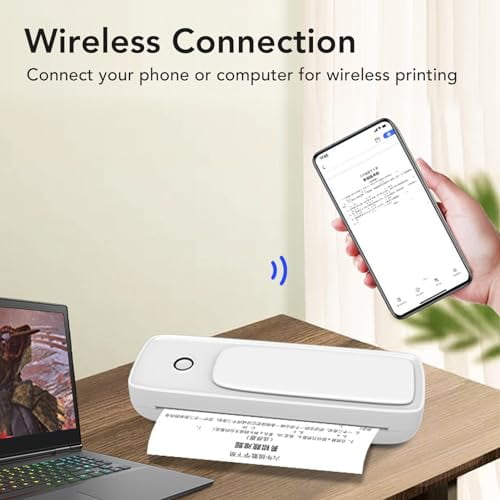 Dpofirs Inkless Printer for US Letter, A4, A5, 2, 3, 4in Thermal Paper ...