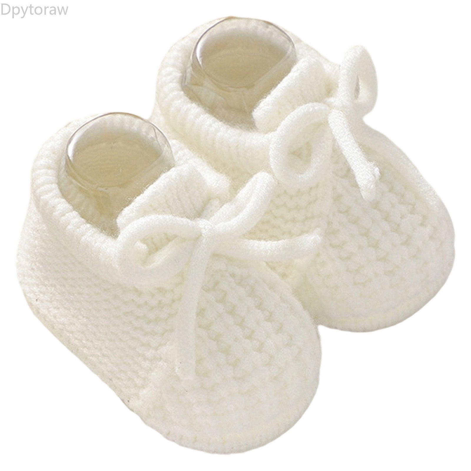Dpytoraw Baby Girls First Walking Shoes Soft Sole Knit Booties With Bow ...