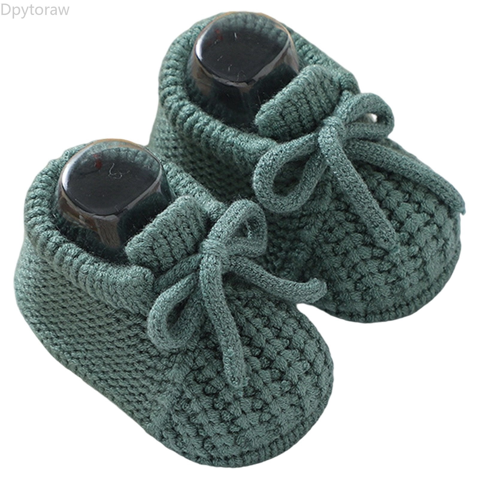 Dpytoraw Baby Girls First Walking Shoes Soft Sole Knit Booties With Bow ...