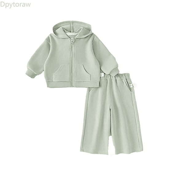Dpytoraw Baby Girls' Suit Coat Children's Two Piece New Hoodie Casual ...