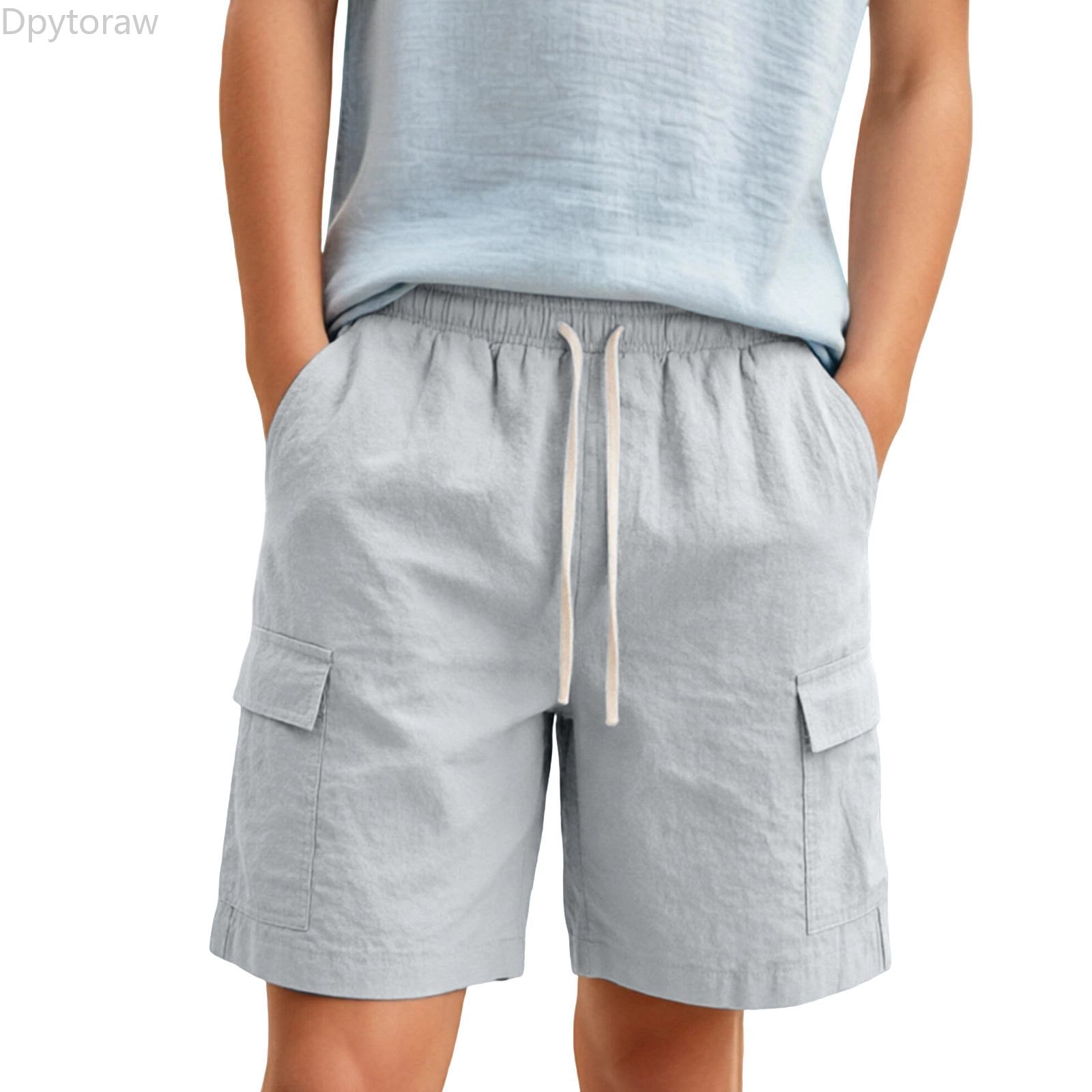 Dpytoraw Boys Beach Shorts, Elastic Waist Casual Pull On for Summer ...