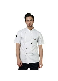 Red Kap Eight Pearl Button Chef Coat with Thermometer Pocket - Walmart.com