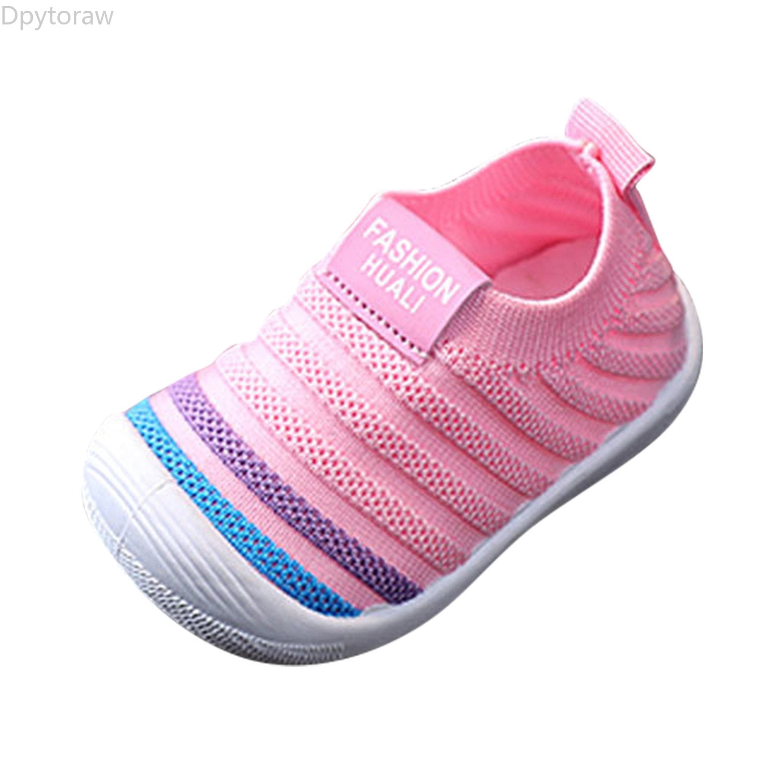 Dpytoraw Children Cute Knitted Kids Sneakers Boys Girls Sneakers Non ...