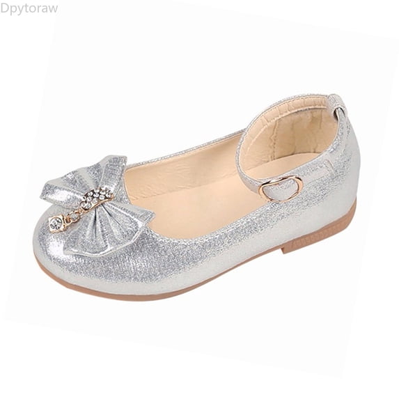 Dpytoraw Children Infant Kids Baby Girls Bowknot Crystal Dance Shallow ...