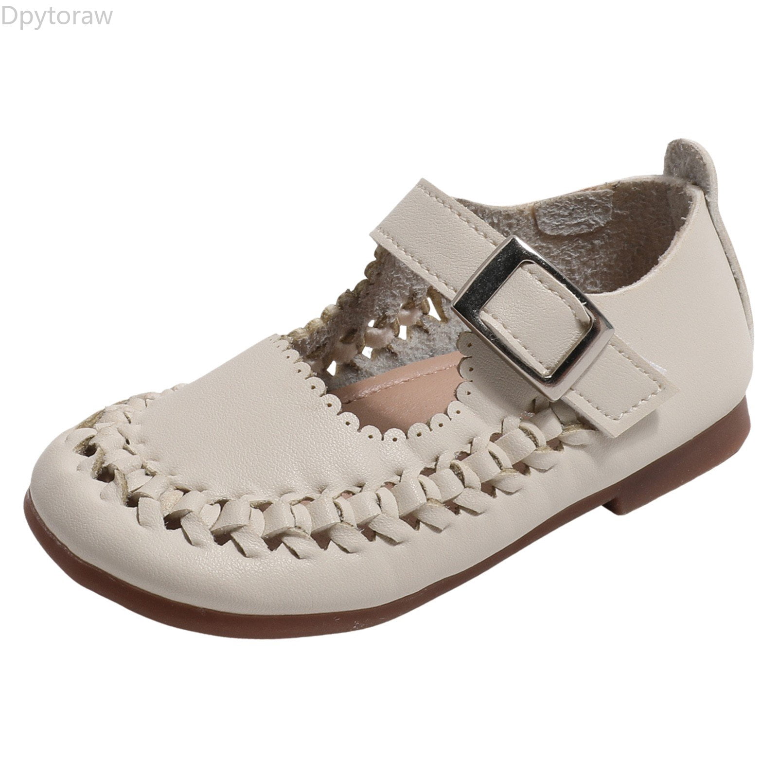 Dpytoraw Children Shoes Hollow And Breathable Small Leather Shoes ...