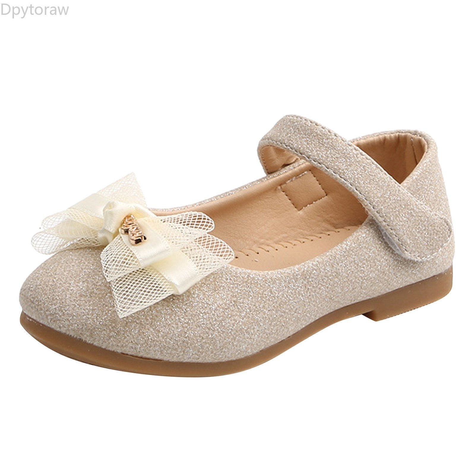 Dpytoraw Children Shoes Small Single Shoes Children Lace Bow Princess ...