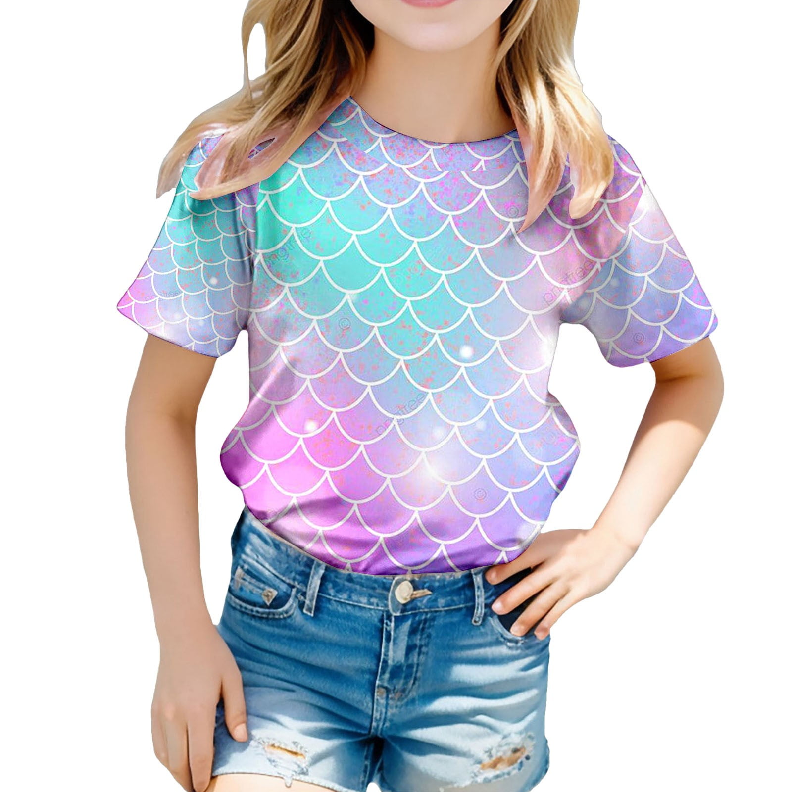 Dpytoraw Children's Fashion Printed T Shirt Casual And Comfortable Top ...
