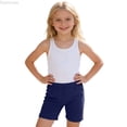 Dpytoraw Girls Bike Shorts, Solid Color Soft Breathable for Summer Blue ...