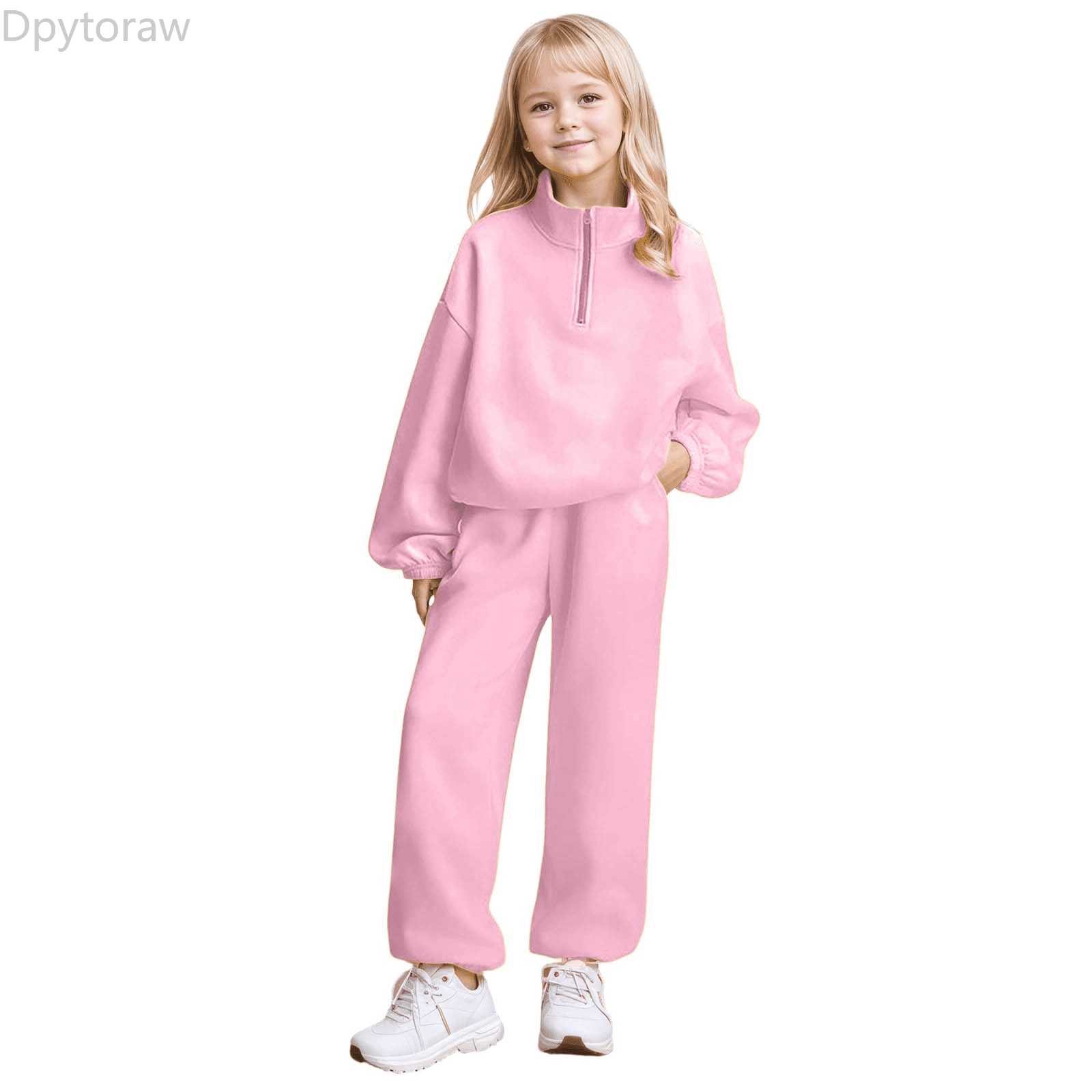 Dpytoraw Girls Fashion Casual Print Hooded Long Sleeve Top And Pants ...