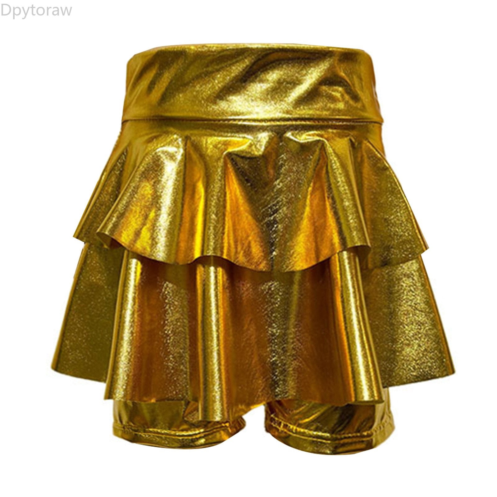 Dpytoraw Girls Glitter Sequin Dance Dress Performance Tutu Skirt With ...