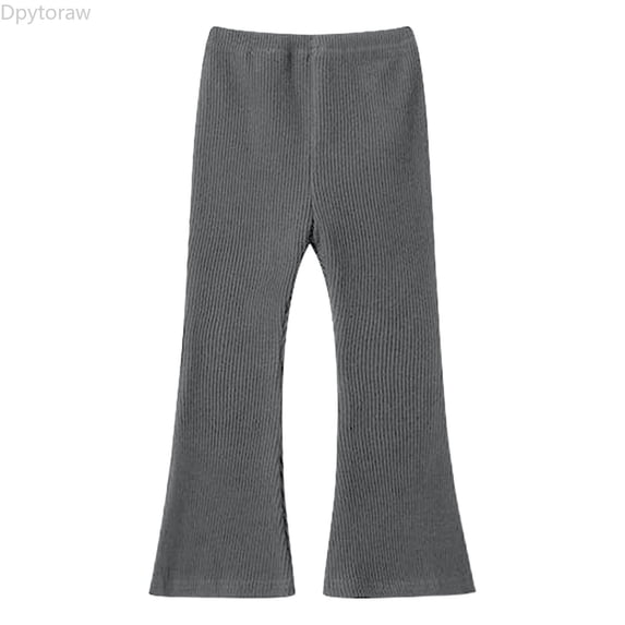 Dpytoraw Girls Knit Flare Leggings Warm High Waisted Athletic Bell ...