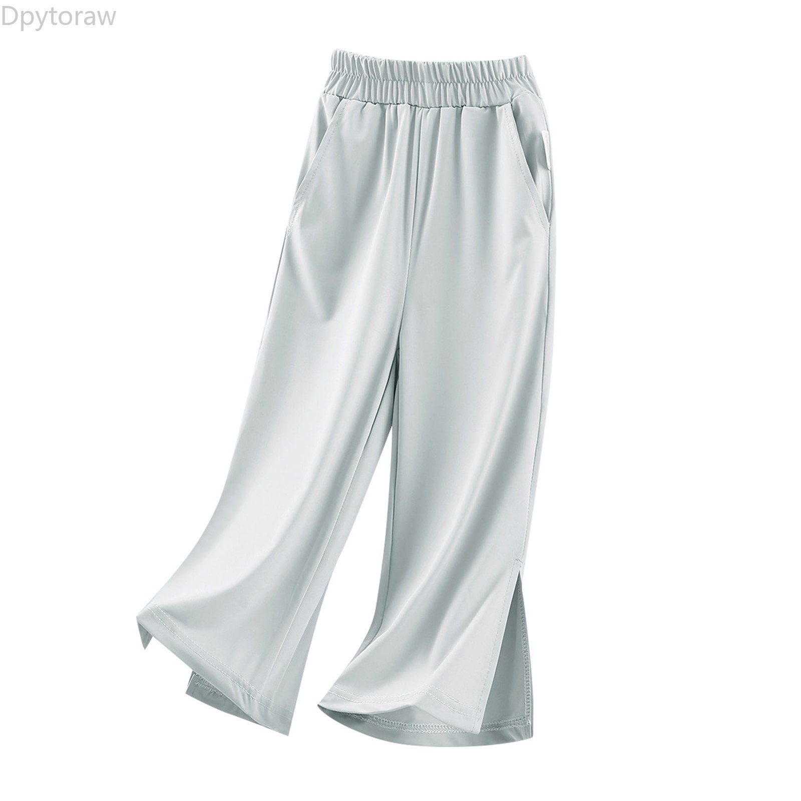 Dpytoraw Girls Pants Summer Lightweight Wide Leg Casual Outfit For ...