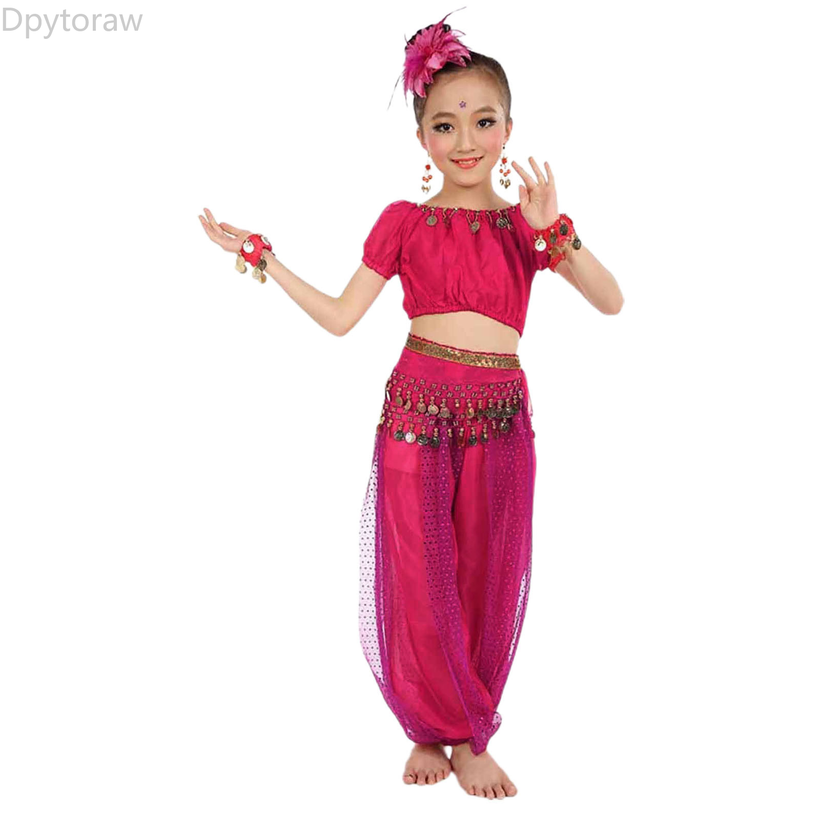 Dpytoraw Handmade Children Girl Belly Dance Kids Belly Dancing Dance ...