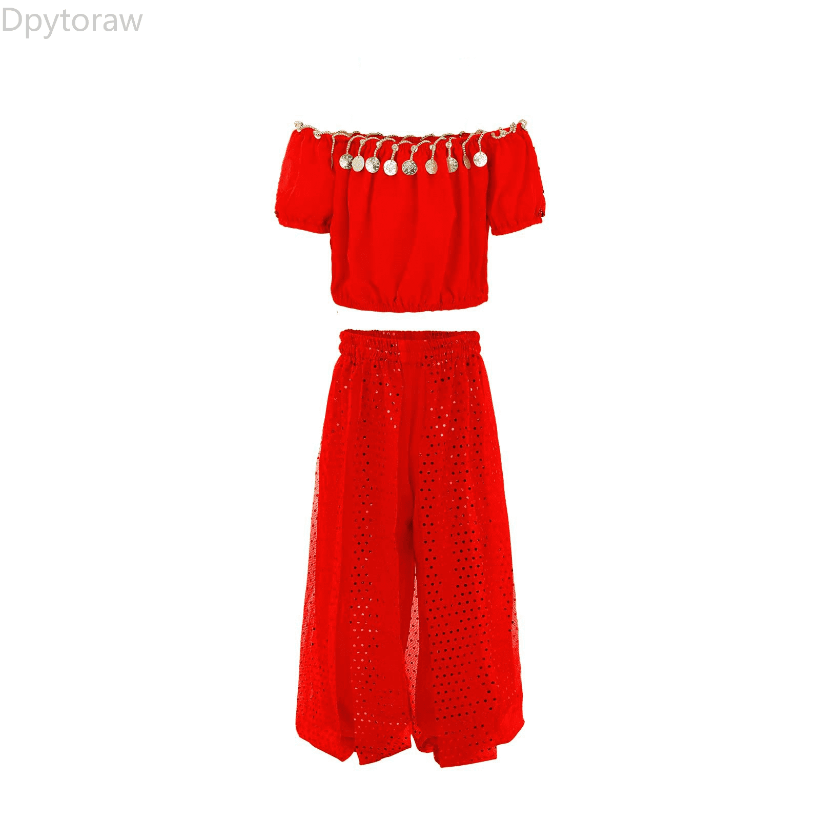 Dpytoraw Handmade Children Girl Belly Dance Kids Belly Dancing Dance ...