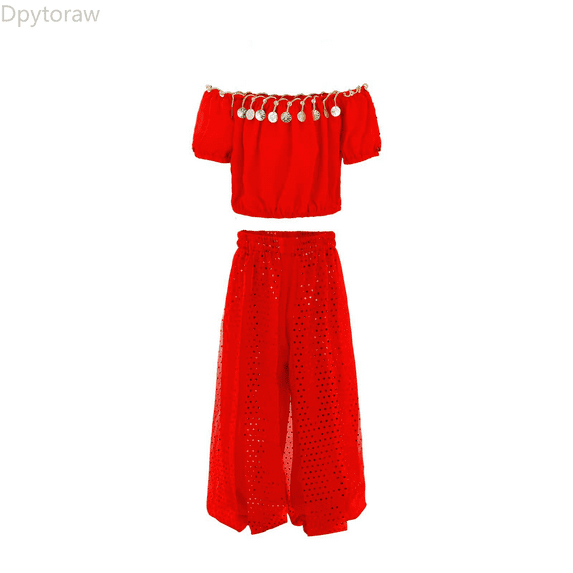 Dpytoraw Handmade Children Girl Belly Dance Kids Belly Dancing Dance ...