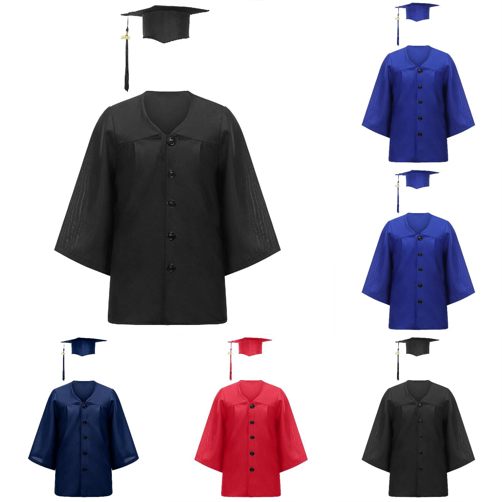Dpytoraw Kids Graduation Cap and Gown Set, Preschool & Kindergarten ...