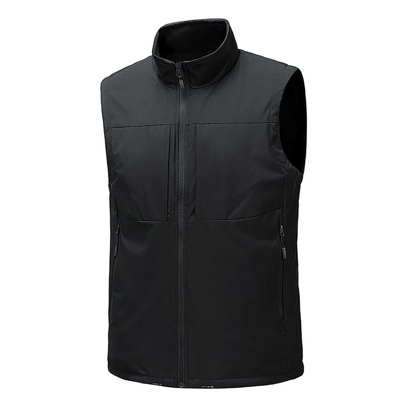 Dpytoraw Men Autumn And Winter Padded Padded Vest With A Warm Casual ...