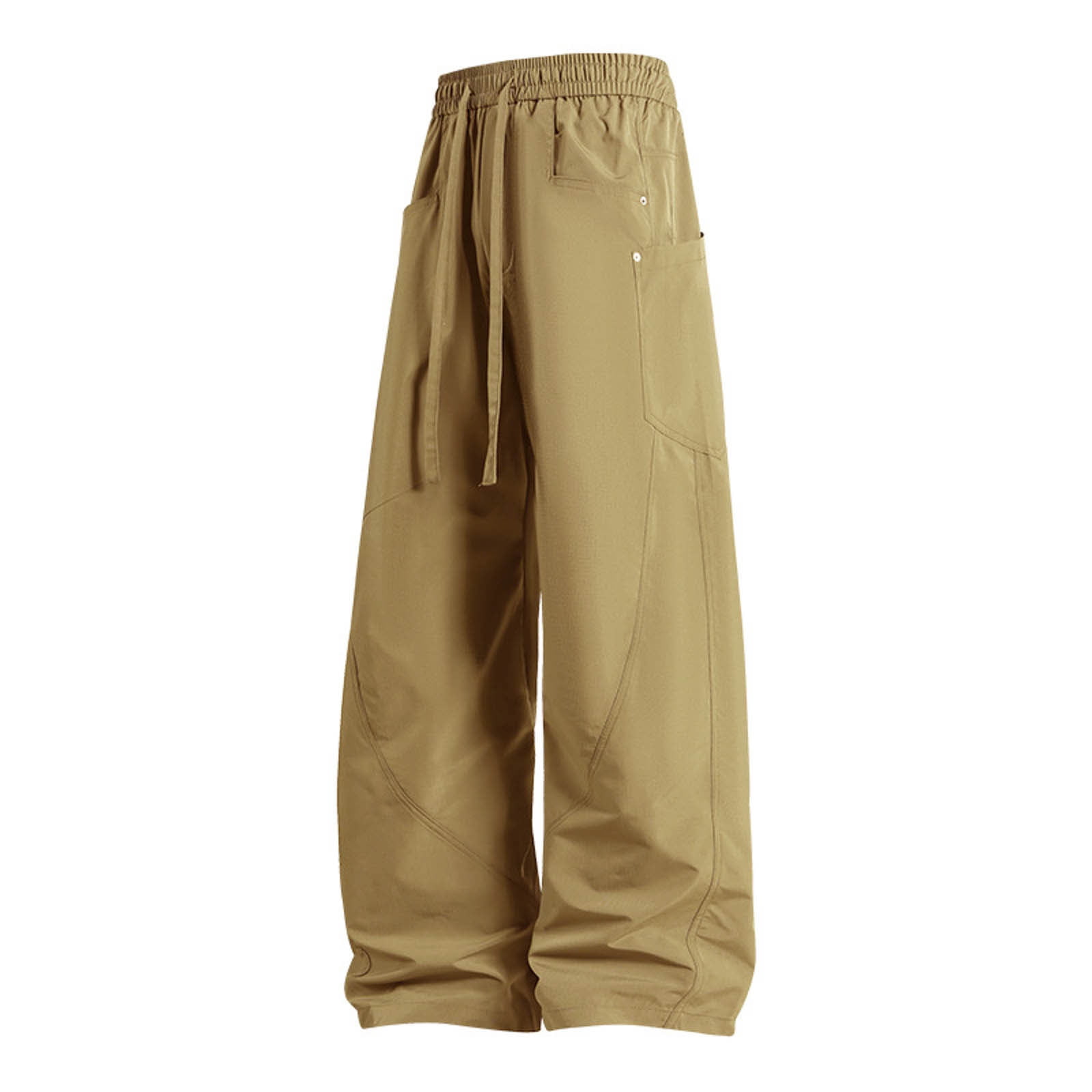 Dpytoraw Men New Casual Paratrooper Pants Port Wind Loose Straight Leg ...